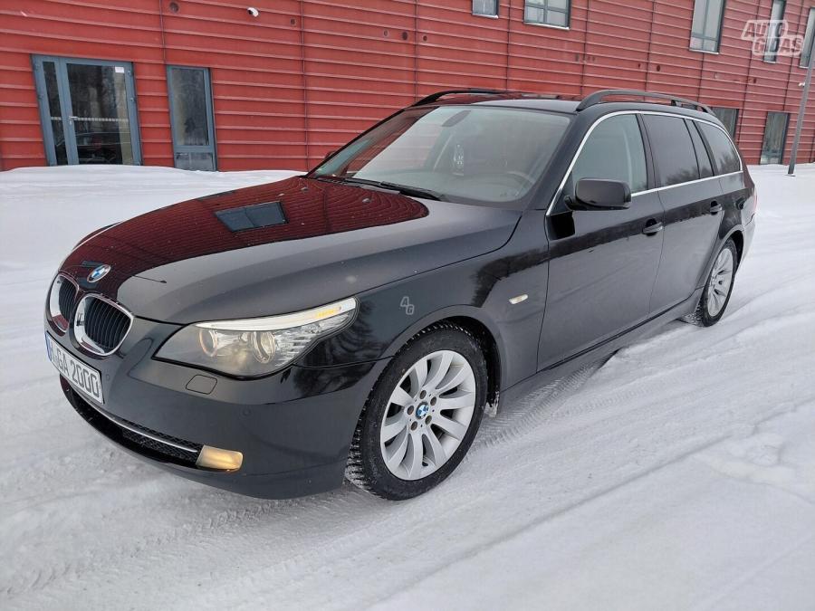 Black BMW 520 2009 in Vilkaviskis, with an engine capacity of 2.00 L and mileage of 415 thousand km for 3950 €, photo 11 on AUTOMOTO.COM.LV