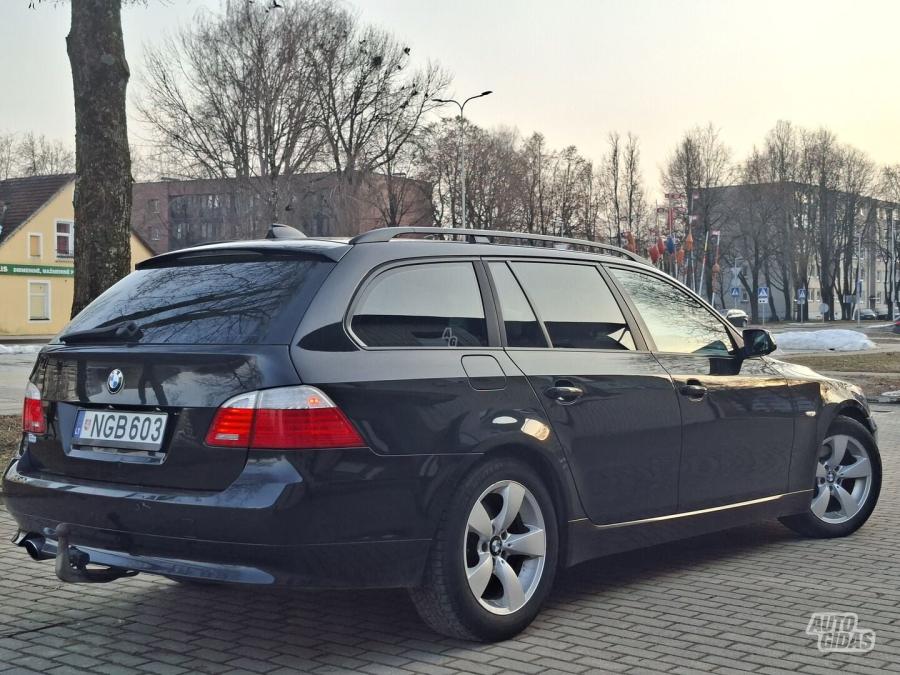 Black BMW 520 2009 in Silute, with an engine capacity of 2.00 L and mileage of 312 thousand km for 4300 €, photo 10 on AUTOMOTO.COM.LV