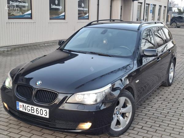 Black BMW 520 2009 in Silute, with an engine capacity of 2.00 L and mileage of 312 thousand km for 4300 €, photo 10 on AUTOMOTO.COM.LV