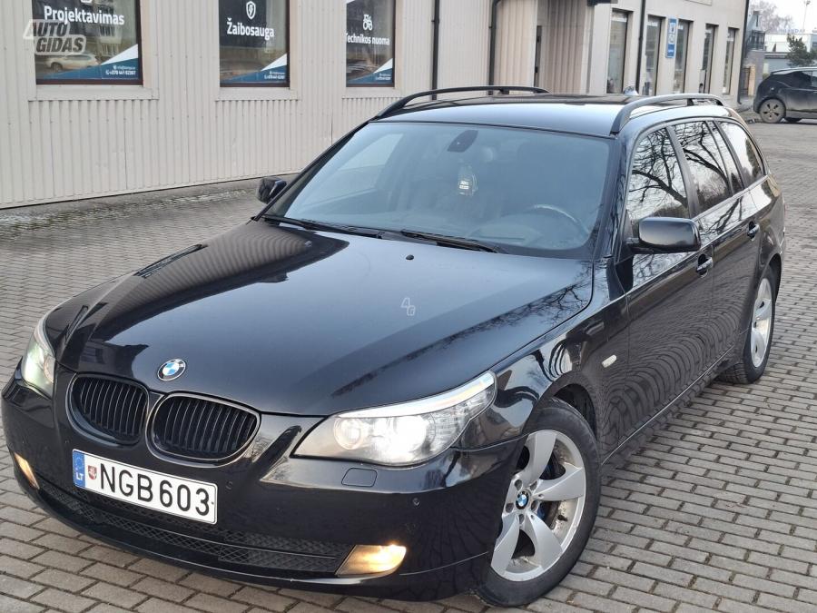 Black BMW 520 2009 in Silute, with an engine capacity of 2.00 L and mileage of 312 thousand km for 4300 €, photo 11 on AUTOMOTO.COM.LV