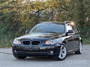 Black BMW 520 2009 in Riga, with an engine capacity of 2.00 L and mileage of 0 thousand km for 3950 €, photo 1 on AUTOMOTO.COM.LV