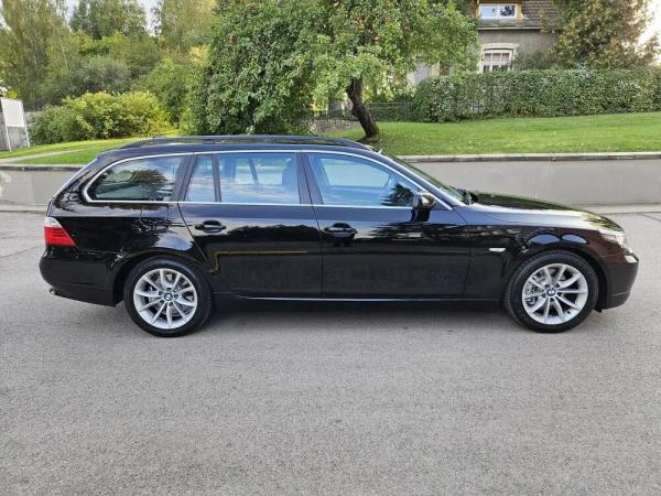 Black BMW 520 2009 in Jekabpils, with an engine capacity of 2.00 L and mileage of 329 thousand km for 4990 €, photo 5 on AUTOMOTO.COM.LV