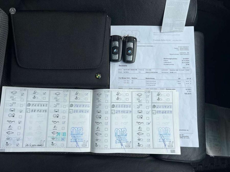 Black BMW 520 2009 in Marijampole, with an engine capacity of 2.00 L and mileage of 228 thousand km for 4100 €, photo 15 on AUTOMOTO.COM.LV