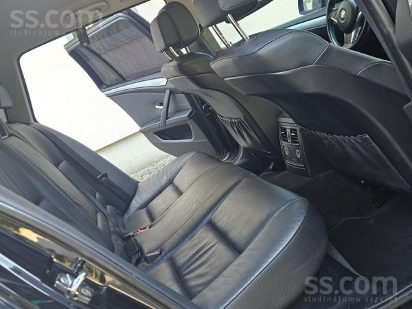Melns BMW 520 2009 Jelgava, ar dzinēja tilpumu 2.00 L un nobraukumu 300 tūkst. km par 3900 €, foto 8 vietnē AUTOMOTO.COM.LV