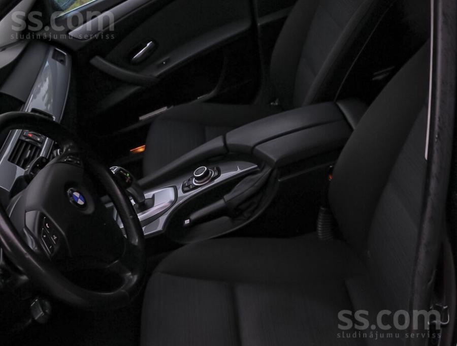 Melns BMW 520 2009 Liepāja, ar dzinēja tilpumu 2.00 L un nobraukumu 290 tūkst. km par 2900 €, foto 5 vietnē AUTOMOTO.COM.LV