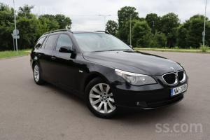 Black BMW 520 2009 in Riga, with an engine capacity of 2.00 L and mileage of 300 thousand km for 4490 €, photo 3 on AUTOMOTO.COM.LV