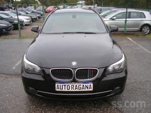 Black BMW 520 2009 in Riga, with an engine capacity of 2.00 L and mileage of 0 thousand km for 6850 €, photo 6 on AUTOMOTO.COM.LV