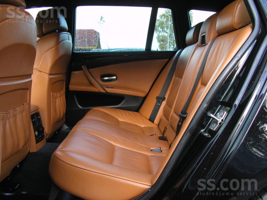Black BMW 520 2009 in Riga, with an engine capacity of 2.00 L and mileage of 0 thousand km for 6850 €, photo 23 on AUTOMOTO.COM.LV