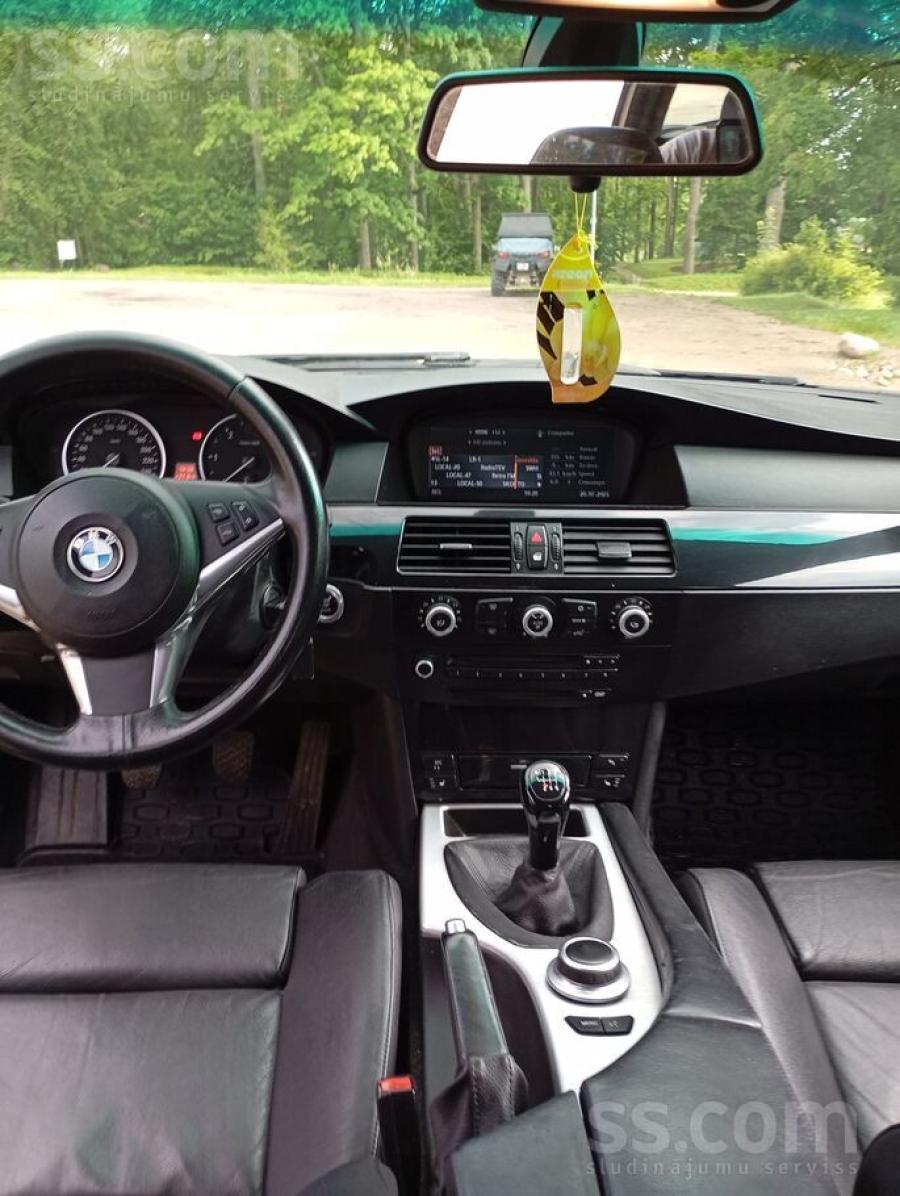 Black BMW 520 2010 in Preili, with an engine capacity of 2.00 L and mileage of 0 thousand km for 4200 €, photo 5 on AUTOMOTO.COM.LV