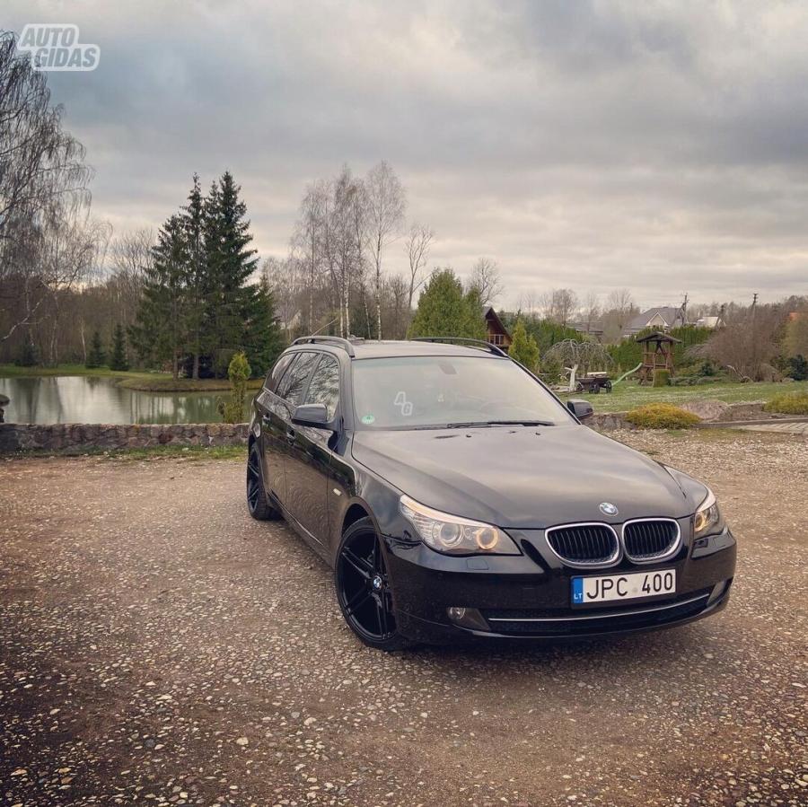 Черный БМВ 520 2010 в Утена, объемом двигателя 2.00 л и пробегом 230 тыс. км за 4500 €, фото 1 на AUTOMOTO.COM.LV