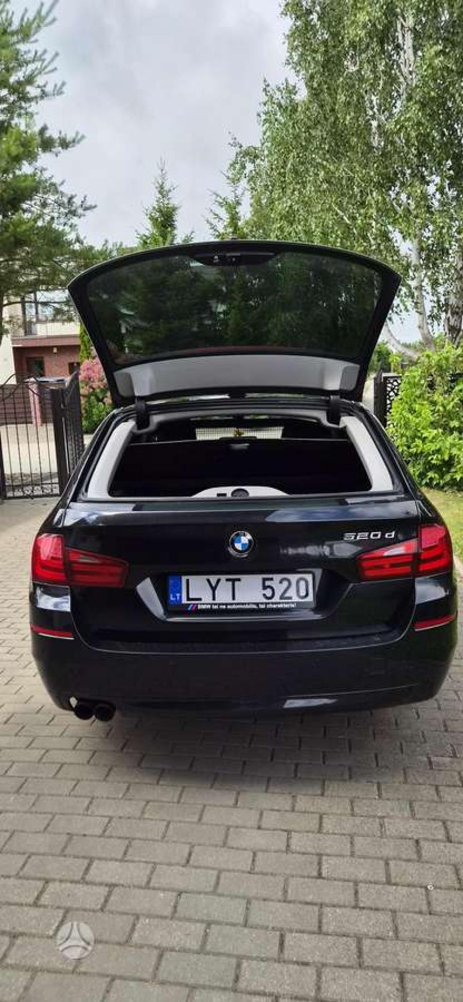 Melns BMW 520 2010 Klaipėda, ar dzinēja tilpumu 2.00 L un nobraukumu 331 tūkst. km par 7000 €, foto 12 vietnē AUTOMOTO.COM.LV