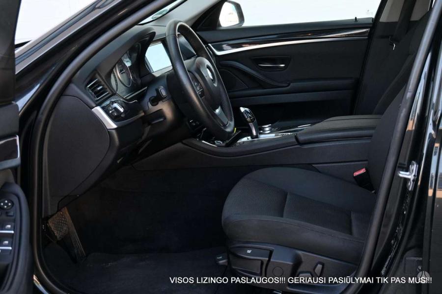 Black BMW 520 2010 in Kretinga, with an engine capacity of 2.00 L and mileage of 268 thousand km for 7899 €, photo 15 on AUTOMOTO.COM.LV