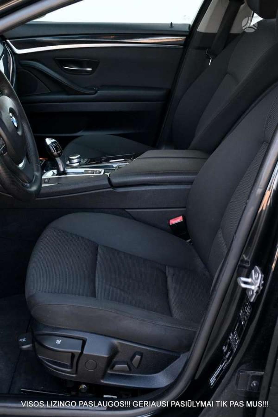 Black BMW 520 2010 in Kretinga, with an engine capacity of 2.00 L and mileage of 268 thousand km for 7899 €, photo 16 on AUTOMOTO.COM.LV