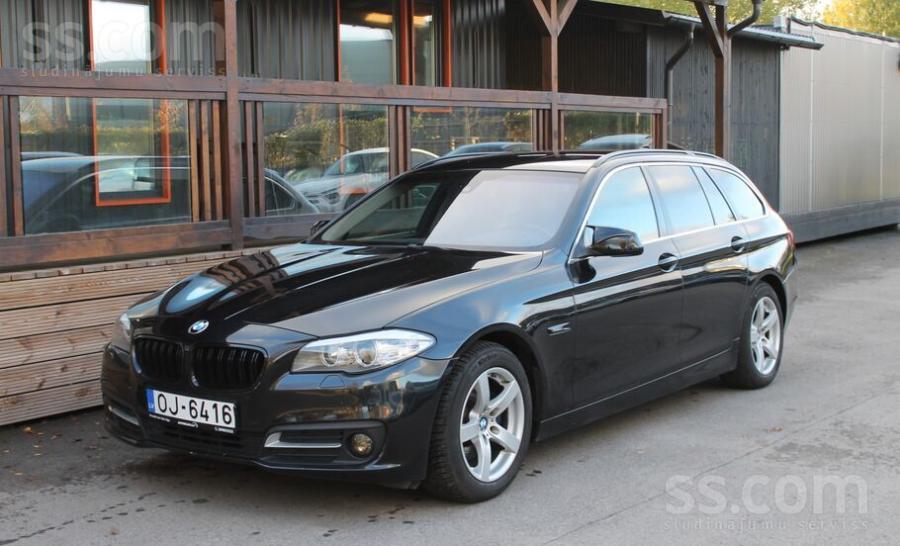 Black BMW 520 2010 in Riga, with an engine capacity of 2.00 L and mileage of 0 thousand km for 6650 €, photo 4 on AUTOMOTO.COM.LV