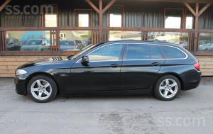 Black BMW 520 2010 in Riga, with an engine capacity of 2.00 L and mileage of 0 thousand km for 6650 €, photo 5 on AUTOMOTO.COM.LV