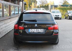 Black BMW 520 2010 in Riga, with an engine capacity of 2.00 L and mileage of 0 thousand km for 6650 €, photo 7 on AUTOMOTO.COM.LV