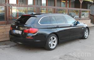 Black BMW 520 2010 in Riga, with an engine capacity of 2.00 L and mileage of 0 thousand km for 6650 €, photo 8 on AUTOMOTO.COM.LV