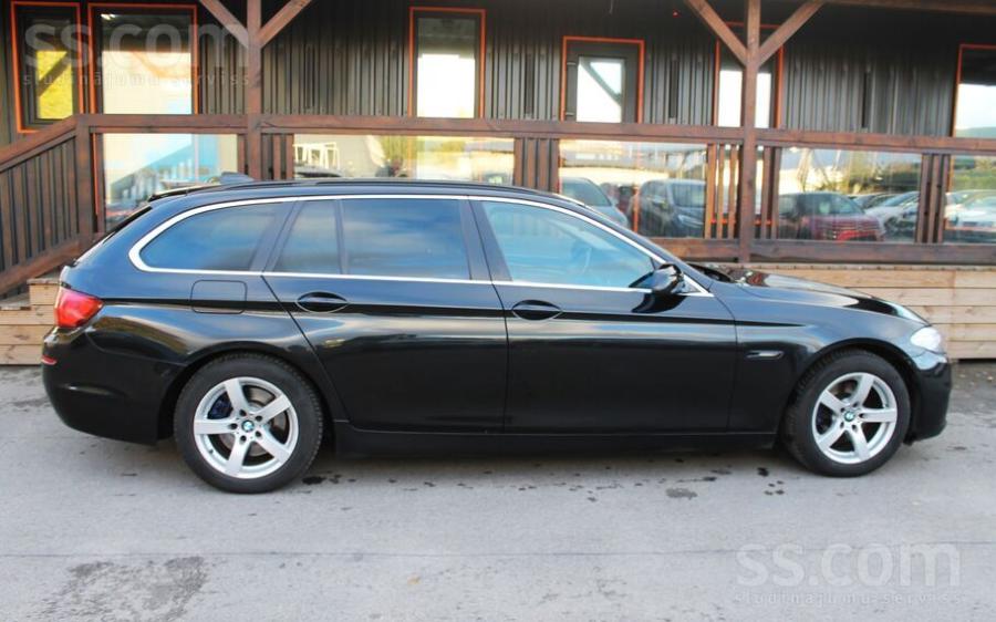 Black BMW 520 2010 in Riga, with an engine capacity of 2.00 L and mileage of 0 thousand km for 6650 €, photo 9 on AUTOMOTO.COM.LV