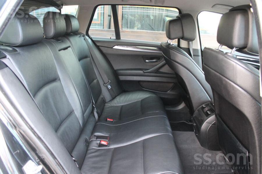 Black BMW 520 2010 in Riga, with an engine capacity of 2.00 L and mileage of 0 thousand km for 6650 €, photo 14 on AUTOMOTO.COM.LV