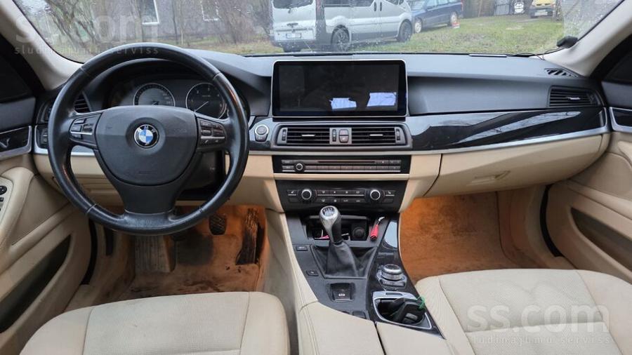 Melns BMW 520 2011 Ogre, ar dzinēja tilpumu 2.00 L un nobraukumu 444 tūkst. km par 7200 €, foto 11 vietnē AUTOMOTO.COM.LV