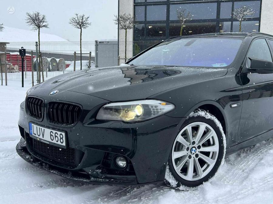 Black BMW 520 2011 in Kaunas, with an engine capacity of 2.00 L and mileage of 4400 thousand km for 7300 €, photo 6 on AUTOMOTO.COM.LV