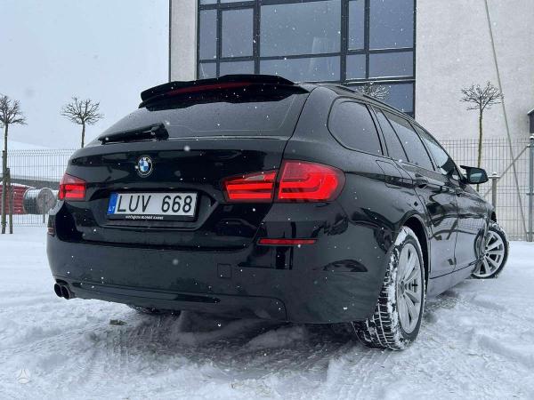 Black BMW 520 2011 in Kaunas, with an engine capacity of 2.00 L and mileage of 4400 thousand km for 7300 €, photo 10 on AUTOMOTO.COM.LV