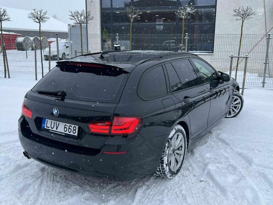Black BMW 520 2011 in Kaunas, with an engine capacity of 2.00 L and mileage of 4400 thousand km for 7300 €, photo 11 on AUTOMOTO.COM.LV