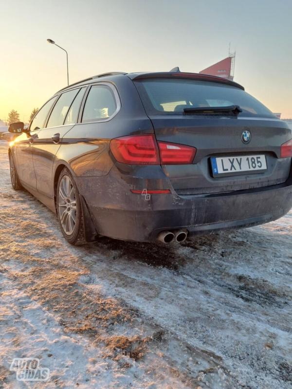 Black BMW 520 2011 in Mazeikiai, with an engine capacity of 2.00 L and mileage of 198 thousand km for 8300 €, photo 5 on AUTOMOTO.COM.LV