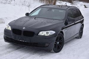 Black BMW 520 2011 in Vilnius, with an engine capacity of 2.00 L and mileage of 294 thousand km for 7999 €, photo  on AUTOMOTO.COM.LV