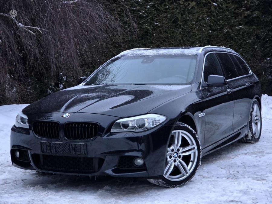 Black BMW 520 2011 in Kaunas, with an engine capacity of 2.00 L and mileage of 300 thousand km for 8150 €, photo 1 on AUTOMOTO.COM.LV