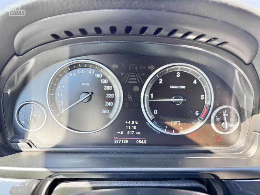 Black BMW 520 2011 in Vilnius, with an engine capacity of 2.00 L and mileage of 277 thousand km for 7999 €, photo 15 on AUTOMOTO.COM.LV