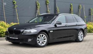 Black BMW 520 2011 in Vilnius, with an engine capacity of 2.00 L and mileage of 266 thousand km for 7999 €, photo 3 on AUTOMOTO.COM.LV