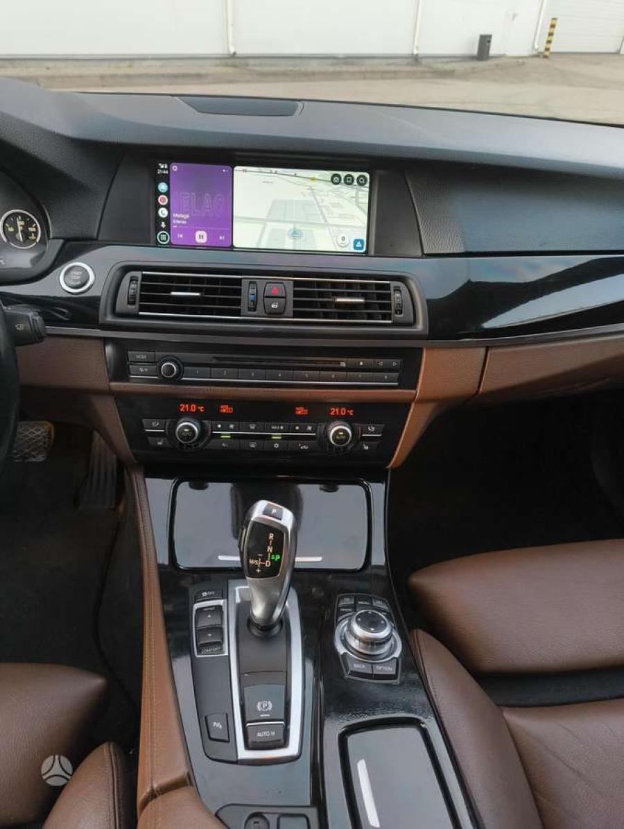 Black BMW 520 2011 in Kaunas, with an engine capacity of 2.00 L and mileage of 326 thousand km for 11000 €, photo 13 on AUTOMOTO.COM.LV