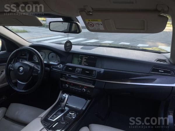 Black BMW 520 2011 in Riga, with an engine capacity of 2.00 L and mileage of 285 thousand km for 6990 €, photo 9 on AUTOMOTO.COM.LV