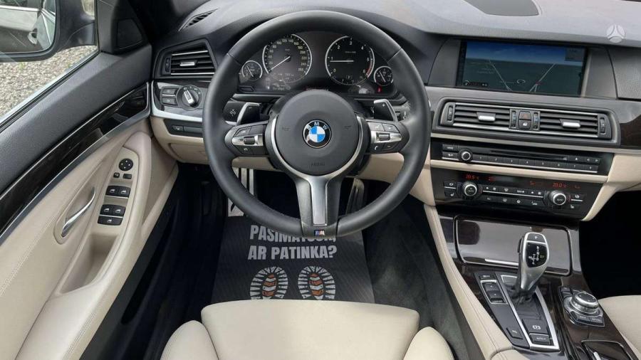Black BMW 520 2011 in Marijampole, with an engine capacity of 2.00 L and mileage of 327 thousand km for 9900 €, photo 20 on AUTOMOTO.COM.LV