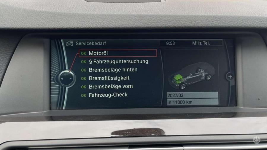 Black BMW 520 2011 in Marijampole, with an engine capacity of 2.00 L and mileage of 327 thousand km for 9900 €, photo 36 on AUTOMOTO.COM.LV