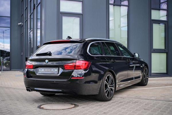Black BMW 520 2011 in Kaunas, with an engine capacity of 2.00 L and mileage of 284 thousand km for 7550 €, photo 9 on AUTOMOTO.COM.LV