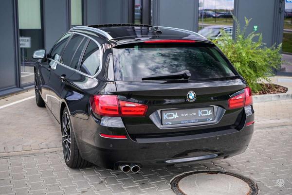 Black BMW 520 2011 in Kaunas, with an engine capacity of 2.00 L and mileage of 284 thousand km for 7550 €, photo 10 on AUTOMOTO.COM.LV