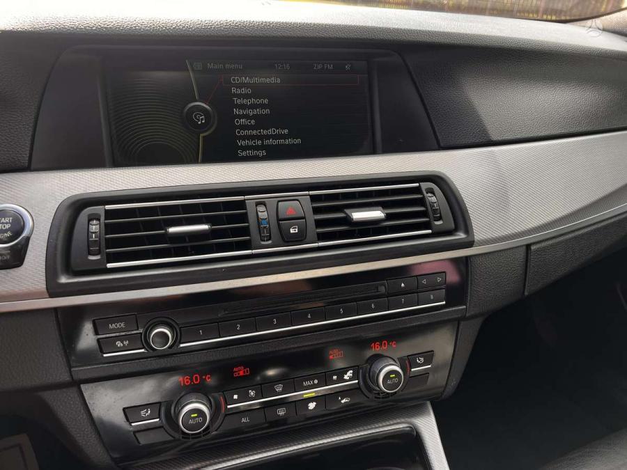 Black BMW 520 2011 in Vilkaviskis, with an engine capacity of 2.00 L and mileage of 300 thousand km for 8200 €, photo 13 on AUTOMOTO.COM.LV