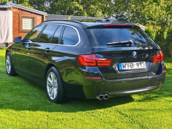 Black BMW 520 2011 in Vilnius, with an engine capacity of 2.00 L and mileage of 322 thousand km for 6999 €, photo 6 on AUTOMOTO.COM.LV