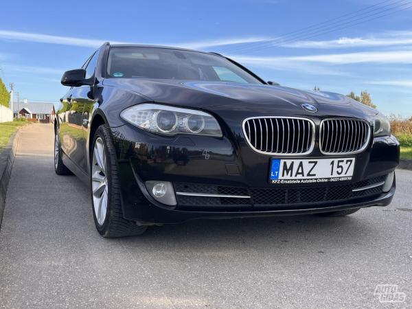 Black BMW 520 2011 in Vilnius, with an engine capacity of 2.00 L and mileage of 320 thousand km for 6499 €, photo 1 on AUTOMOTO.COM.LV