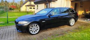 Black BMW 520 2011 in Jelgava, with an engine capacity of 2.00 L and mileage of 498 thousand km for 9300 €, photo 1 on AUTOMOTO.COM.LV
