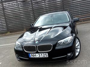 Black BMW 520 2012 in Riga, with an engine capacity of 2.00 L and mileage of 262 thousand km for 9900 €, photo 1 on AUTOMOTO.COM.LV