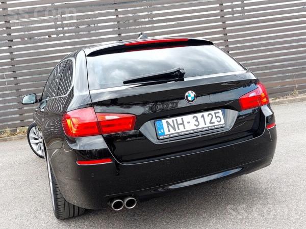 Black BMW 520 2012 in Riga, with an engine capacity of 2.00 L and mileage of 262 thousand km for 9900 €, photo 8 on AUTOMOTO.COM.LV