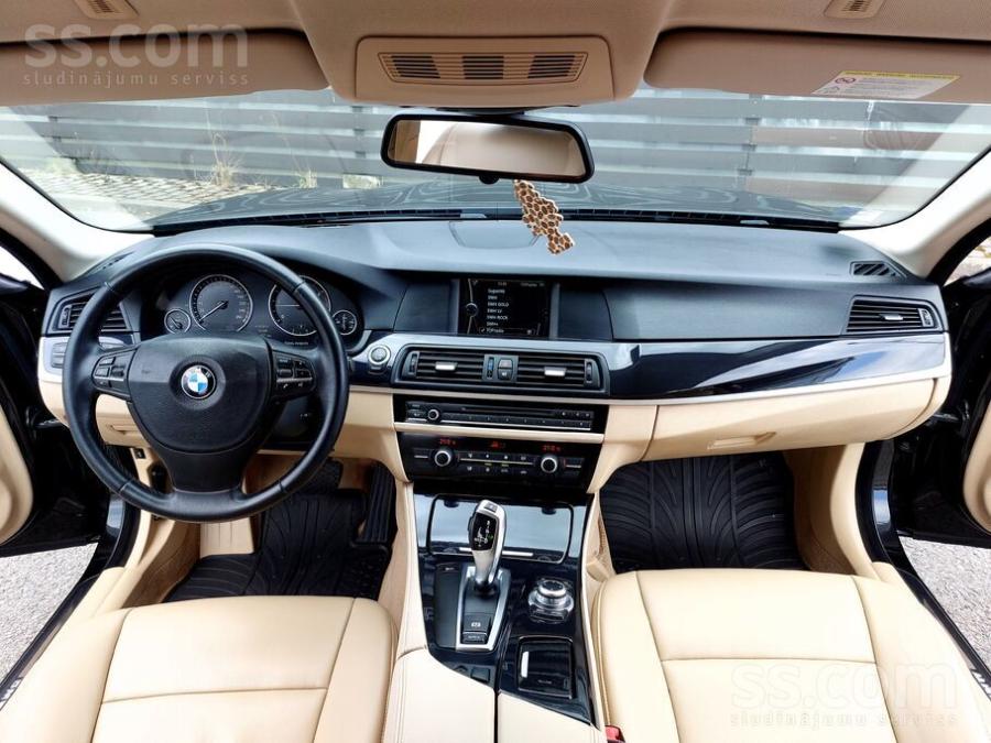 Black BMW 520 2012 in Riga, with an engine capacity of 2.00 L and mileage of 262 thousand km for 9900 €, photo 26 on AUTOMOTO.COM.LV