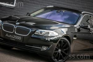 Black BMW 520 2012 in Tukums, with an engine capacity of 2.00 L and mileage of 264 thousand km for 10000 €, photo 2 on AUTOMOTO.COM.LV