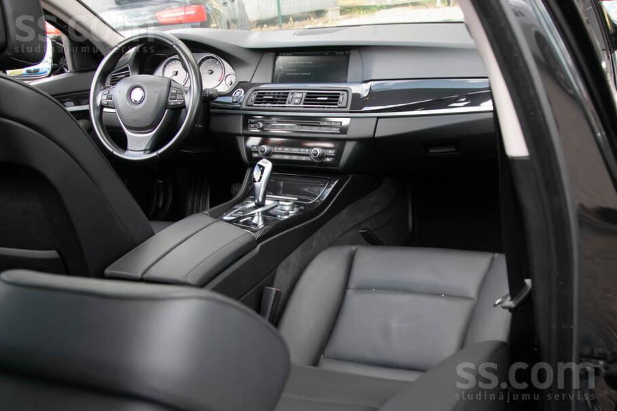 Black BMW 520 2012 in Tukums, with an engine capacity of 2.00 L and mileage of 264 thousand km for 10000 €, photo 13 on AUTOMOTO.COM.LV