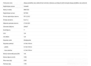 Черный БМВ 520 2012 в Елгава, объемом двигателя 2.00 л и пробегом 290 тыс. км за 7950 €, фото 28 на AUTOMOTO.COM.LV