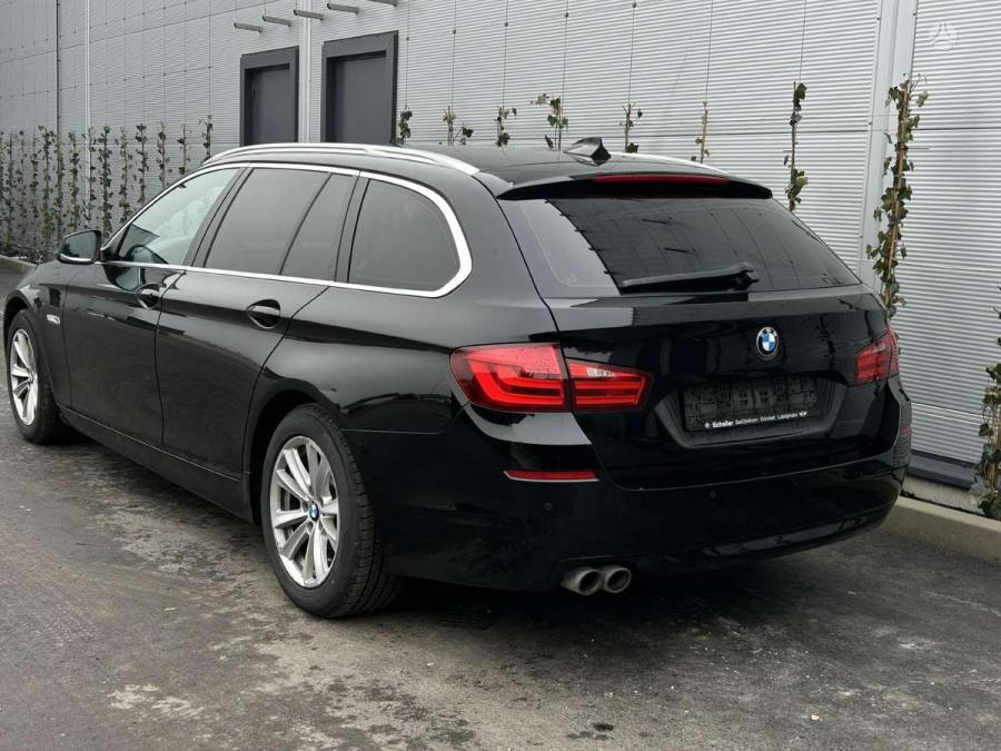 Black BMW 520 2012 in Utena, with an engine capacity of 2.00 L and mileage of 264 thousand km for 7650 €, photo 6 on AUTOMOTO.COM.LV