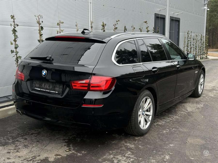Black BMW 520 2012 in Utena, with an engine capacity of 2.00 L and mileage of 264 thousand km for 7650 €, photo 18 on AUTOMOTO.COM.LV